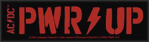 AC/DC Sew On Patch Power Up Strip Logo – Rock Band Patches