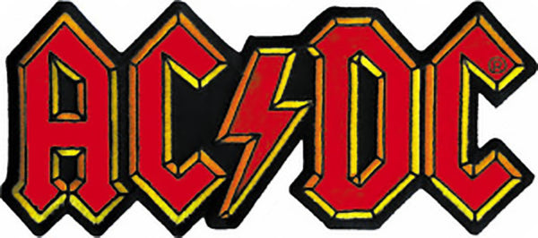 AC/DC Iron-On Patch Classic Letters Logo – Rock Band Patches