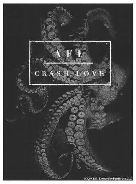 AFI Poster Flag Crash Love Tentacles Logo Tapestry – Rock Band Patches