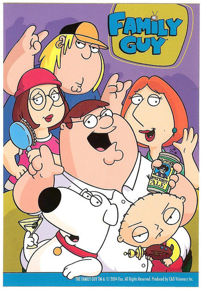 Family Guy Vinyl Sticker Cartoon Cast Logo – Rock Band Patches