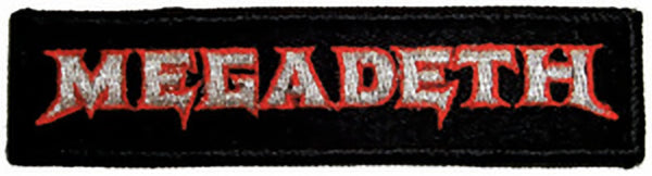 Megadeth Iron-On Patch Rectangle Letters Logo – Rock Band Patches