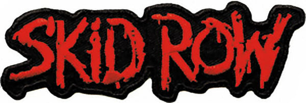 Skid Row Iron-On Patch Red Letters Logo – Rock Band Patches